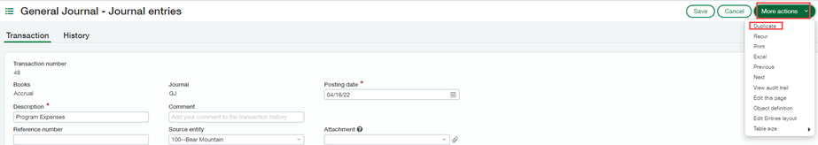 How To Create Duplicate And Recurring Transactions In Sage Intacct ...
