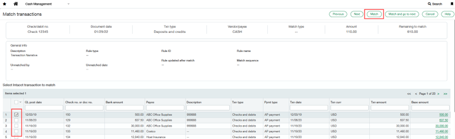 Connecting Sage Intacct Bank Feeds And Matching Bank Transactions | DWD ...