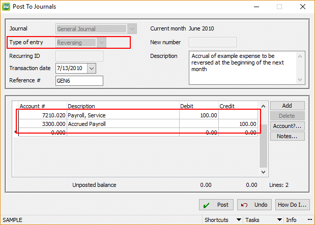 Reversing And Voiding Journal Entries In Sage BusinessWorks DWD 