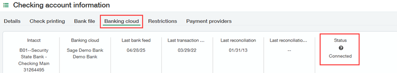 Connecting Sage Intacct Bank Feeds And Matching Bank Transactions | DWD ...